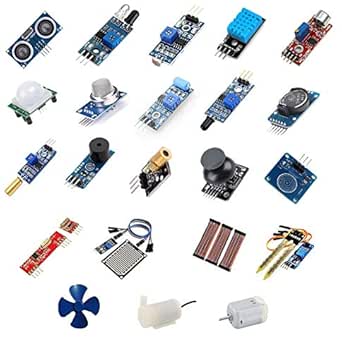 Robotbanao 24 in 1 Sensors Kit-For Science Projects-STEM Education Kit ...