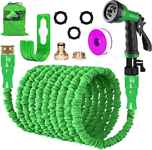 Ram® 50FT Green Expandable Garden Hose Pipe Flexible Garden Lawn Hose ...