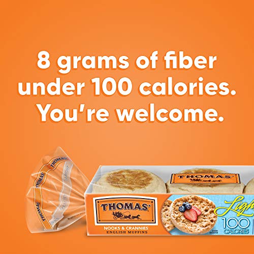 Thomas' Light Multi Grain English Muffins, 6 Count, 12 Oz Package Of ...