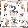 Amazon.com: Balterever Born Two Ball Birthday Decorations Sports Theme ...