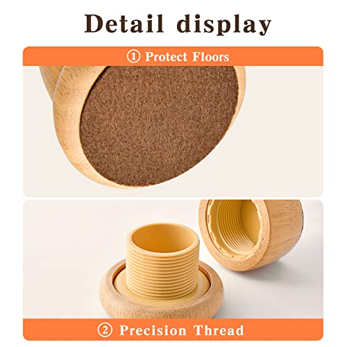 nediea Sofa Risers Adjustable, Bed Risers 2 Inches Heavy Duty, Wooden ...