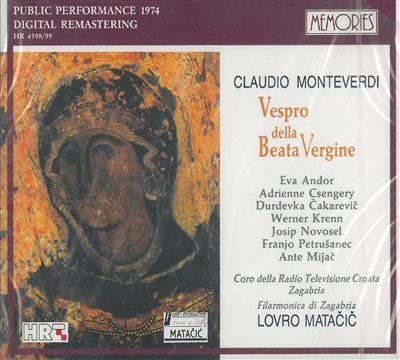 Vespro della Beata Vergine : ANDOR EVA (soprano), CSENGERY ADRIENNE ...