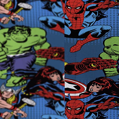 Marvel Comics Avengers Comic Heroes 183cm x 168cm Eyelet Window ...
