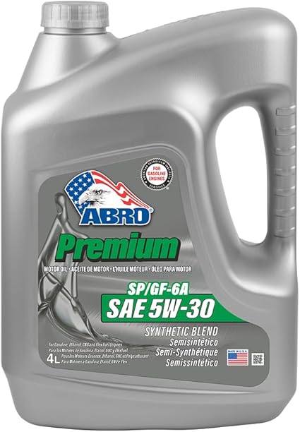 Amazon.com: ABRO SAE 5W30 SP Synthetic Blend Premium, 4L, Quality Oil ...