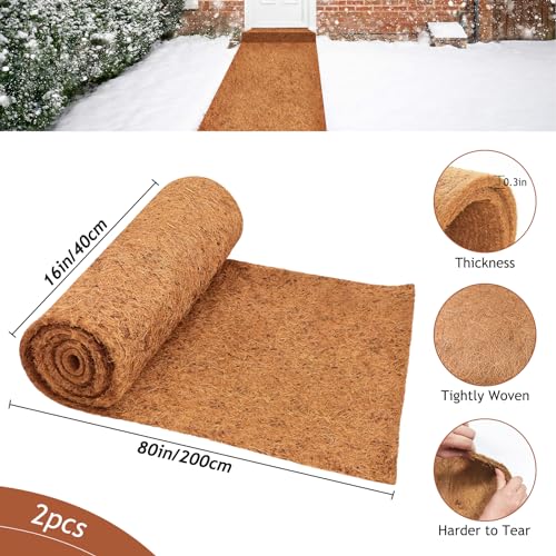 Snapklik.com : 2 Pack No Slip Ice And Snow Carpet Mats- 16 X 80 Inch ...