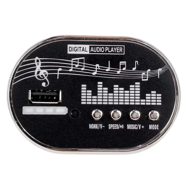 Buy J&J Round Multifunction Music Player Control Panel Board 12V with ...