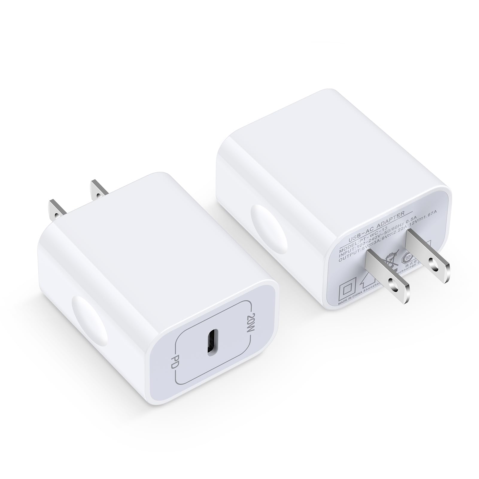 Snapklik.com : 20W Super Fast Type C Charging Block USB C Charger Box ...