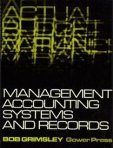 Management Accounting Systems and Records: Grimsley: 9780846405887 ...