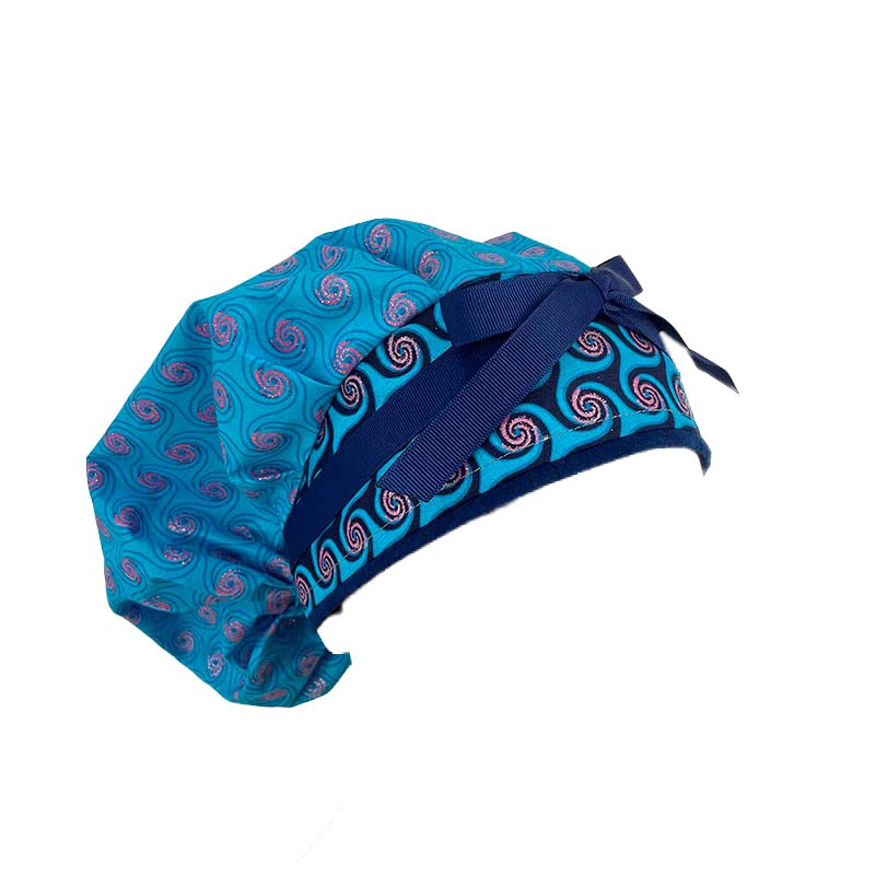Amazon.com: Bouffant Medical Cap – African Wax Print – Circles in ...
