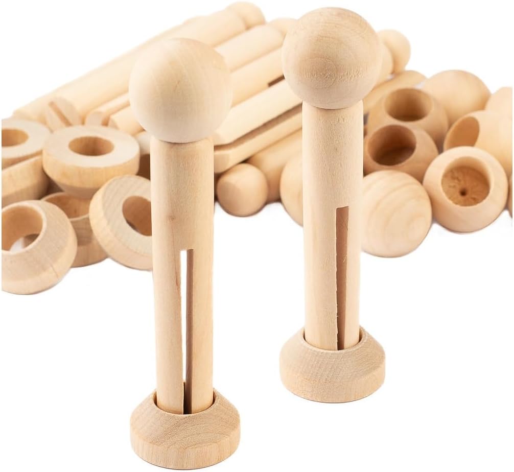 Amazon.com: Factory Direct Craft Pack of 12 Unfinished Wood Clothespin ...