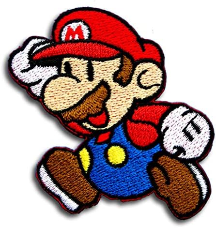Amazon.com: NeatPatch Running Mario Cartoon Comic Patch Iron on or ...