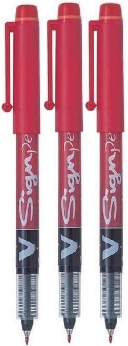 Amazon.com: Pilot Pens V Sign Felt Tipped fineliner Liquid Ink Pen ...