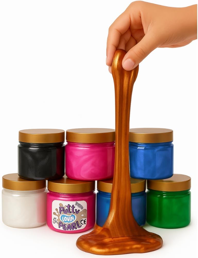 Lovin Slime Putty Pearl 210ml | Metallic Stretchy Putty for Kids and ...