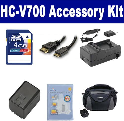 Amazon.com : Panasonic HC-V700 Camcorder Accessory Kit Includes: SDC-26 ...