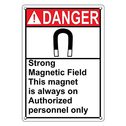 Amazon.com: Weatherproof Plastic Vertical ANSI Danger Strong Field ...