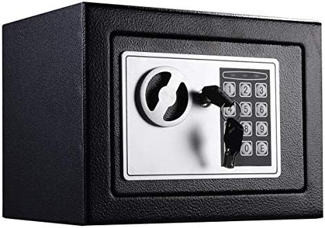Safebox Steel Digital Safe Box Small Value Safe With Two Keys/Digital ...