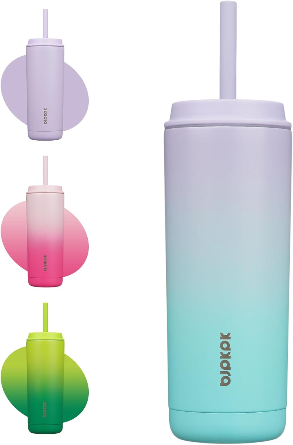 Amazon.com: BJPKPK Insulated Tumbler with Lid and Straw,20 oz Stainless ...