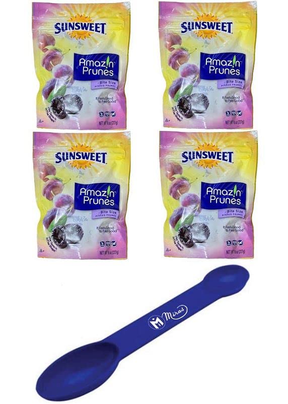Amazon.com: (Pack of 4) Sunsweet Amazin Prunes Bite Size Pitted Prunes ...