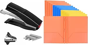 Amazon.com : Craftinova Stapler and Heavy Duty Plastic Folders : Office ...