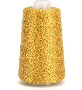 Amazon.com: 80g Metallic Crochet Thread,Yarn for Crocheting,Metallic ...