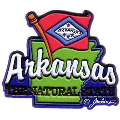 Amazon.com: Arkansas Magnet 2D Map/Flag : Sports & Outdoors
