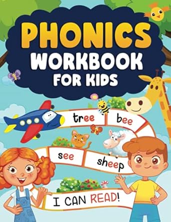 Amazon.com: Phonics Workbook for Kids 4-6: More Than 80 Pages to Learn ...