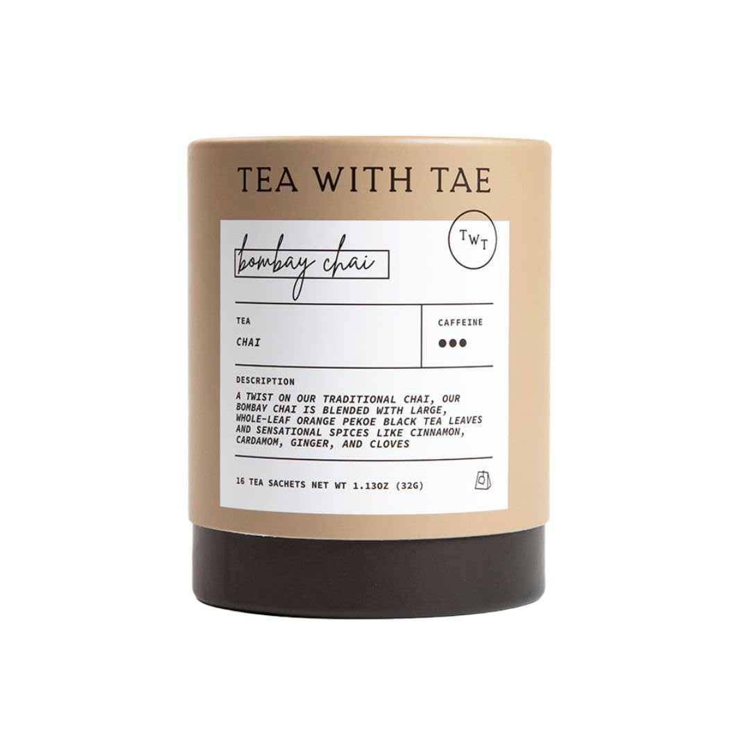 Amazon.com : Tea with Tae - BOMBAY CHAI 16 Sachets - Assam Black Tea ...