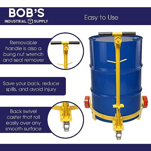 Snapklik.com : 55 Gallon Drum Dolly 2pk - 1200 Lb Capacity Oil Barrel ...