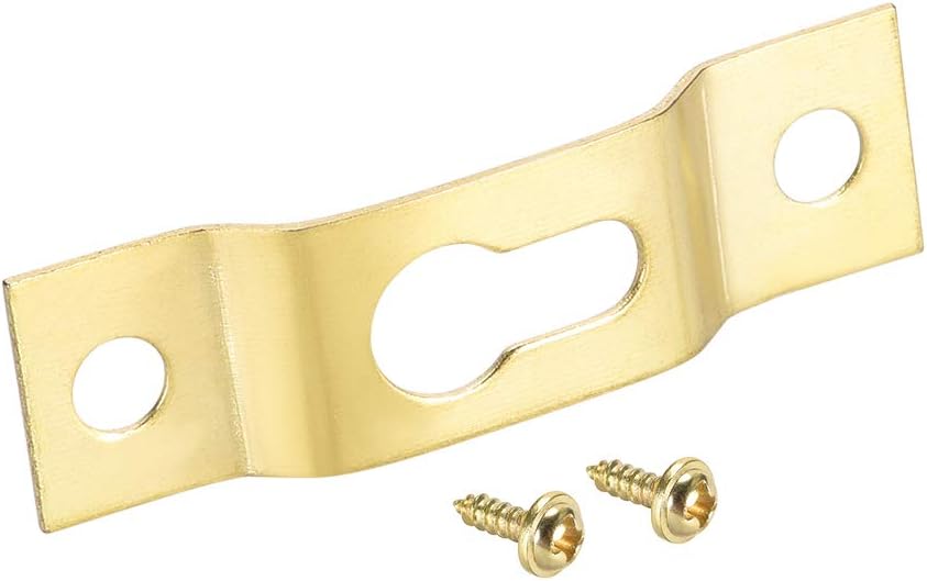 uxcell Keyhole Hanging Plate, 40mm x 11mm Single Hole Hook for Picture ...