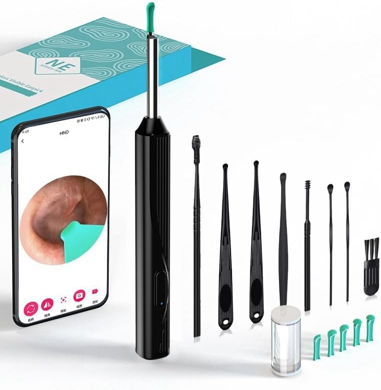 Amazon.com: Ear Wax Removal, Ear Cleaner with Camera and Lamp, 1080P ...