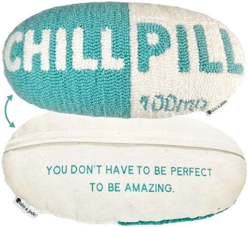 Amazon.com: The Chill Pill Pillow | Room Decor Aesthetic TikTok Pillow ...