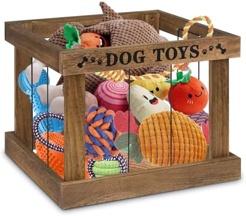 Amazon.com: Ruthynow Dog Toy Storage Basket, Stuffed Animal Storage for ...