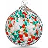 4" Glass Ornament Ball Witch Ball Garden Ball for Christmas Baubles ...