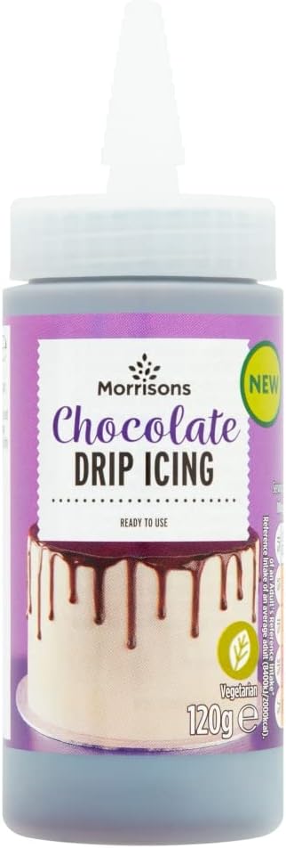 Morrisons Chocolate Drip Icing 120g : Amazon.co.uk: Grocery