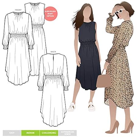 Amazon.com: Style Arc Sewing Pattern - Melba Dress (Sizes 10-22) : Arts ...