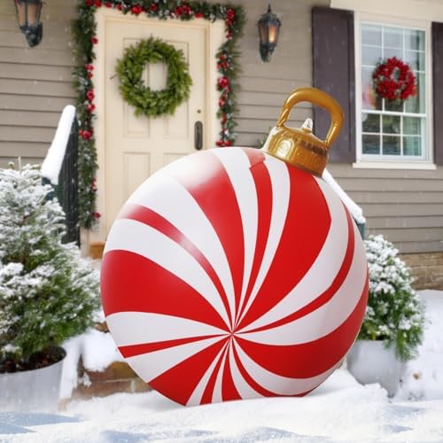 BTOOTB 60 cm Bola de Navidad Inflable, Decoración de Bola Inflable de ...