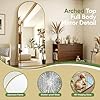 Amazon.com: Furnbar Full Length Mirror, 59"x18" Arched Full Body Mirror ...