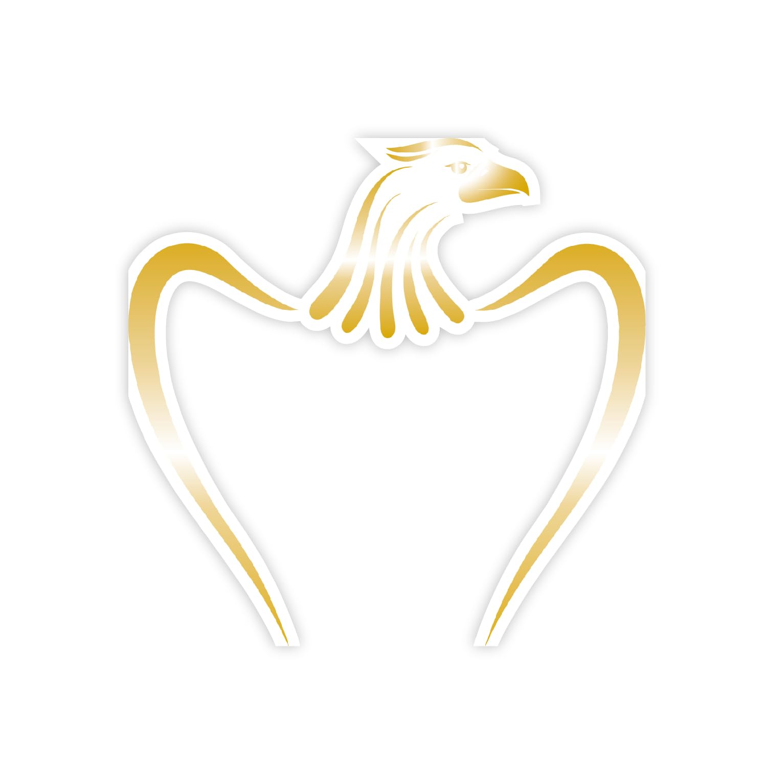 SIGNOOGLE Vector Eagle Gold Graphics 3D Sticker for Royal Enfield ...