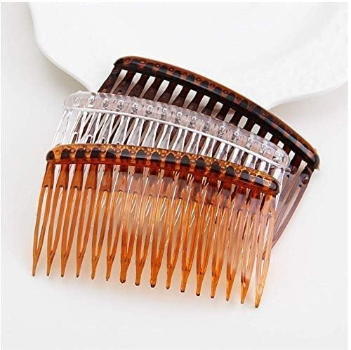 Amazon.com : 3Pcs Multicolor Classic French Side Comb Light Coffee ...