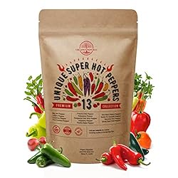 Amazon.com : 13 Rare Hot Chili Pepper Seeds Variety Pack for Planting ...
