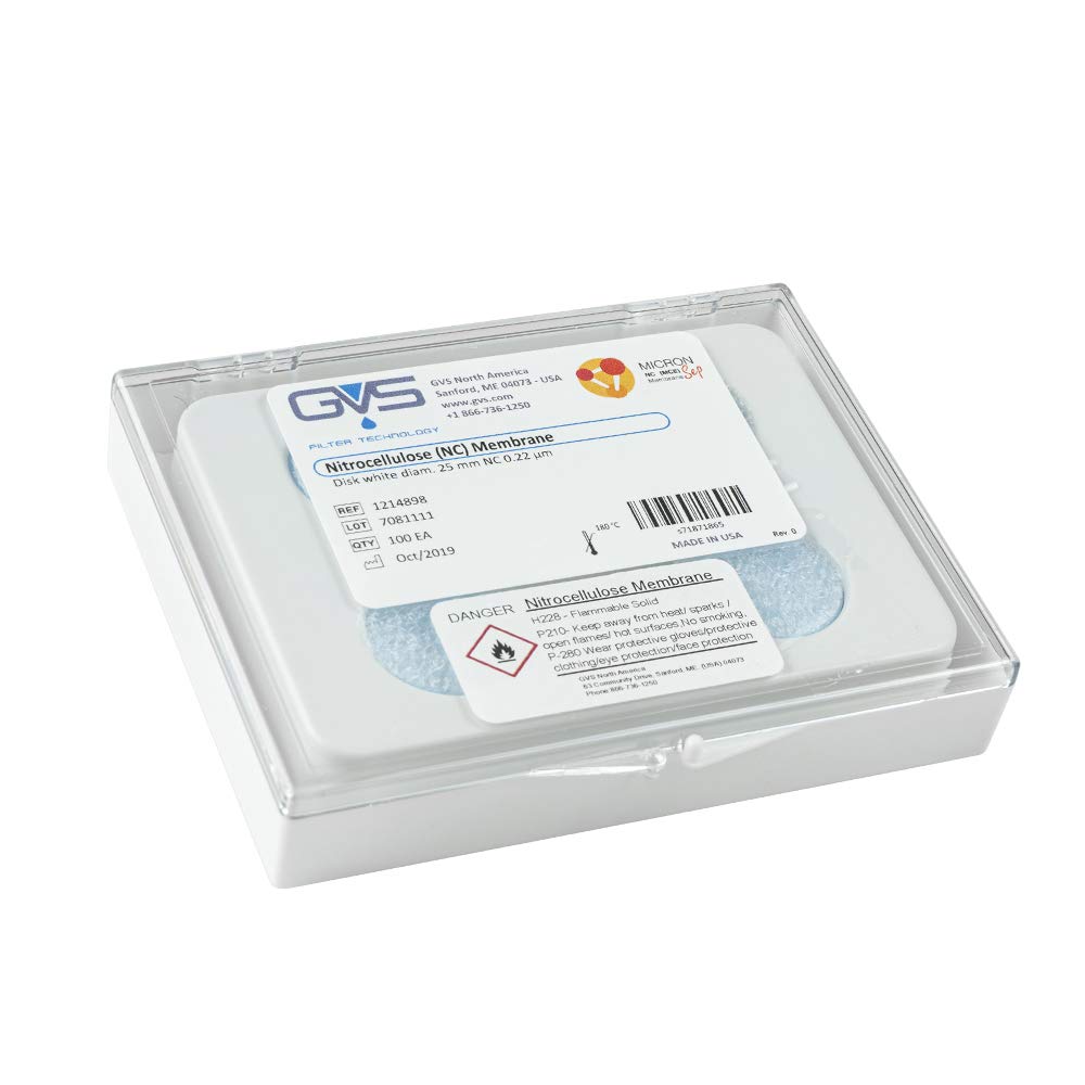 GVS Filter Technology Filter Disc, MCE Membrane, 0.22 µm, 25 mm, 100/pk ...