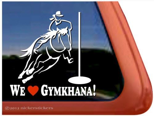 Amazon.com - We Love Gymkhana! ~ Pole Bending Horse Trailer Vinyl ...