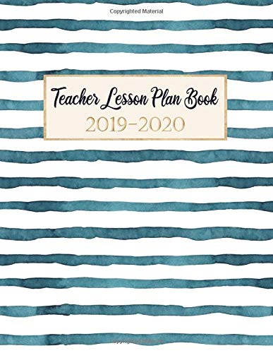 Amazon.com: teacher lesson plan book: Blank Simple Teacher Planner 2019 ...