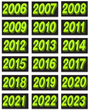 Amazon.com - 4 Digit Green and Black 2010 Model Years Windshield ...