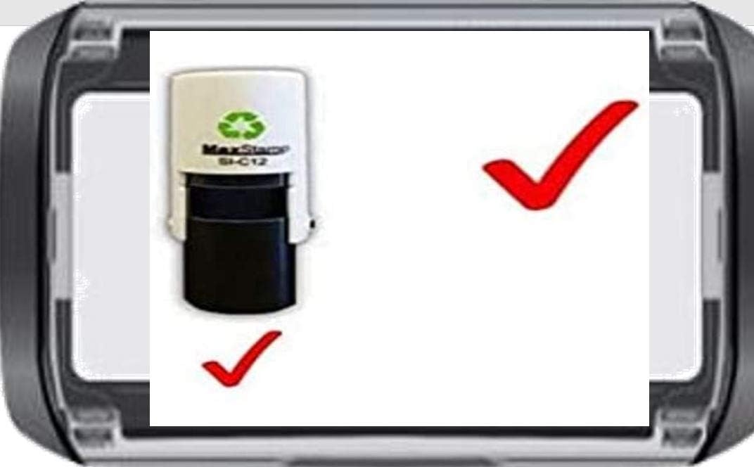 Loyalty Card Stamp - Red Tick - self Inking 10mm : Amazon.co.uk ...