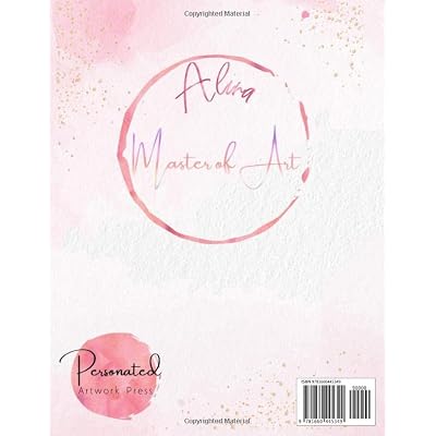 Buy Alina: Personalized Sketchbook with Letter A Monogram & Initial ...