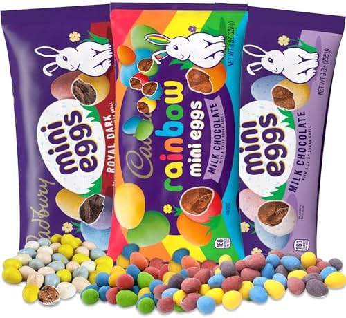 Amazon.com: CADBURY MINI EGGS Milk Chocolate, Easter Candy Bag, 29.2 oz