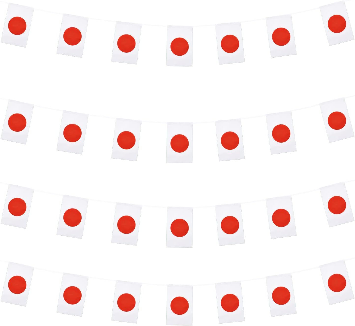 Amazon.com: WXTWK Japan Flags Japanese Small Mini Pennant String Banner ...