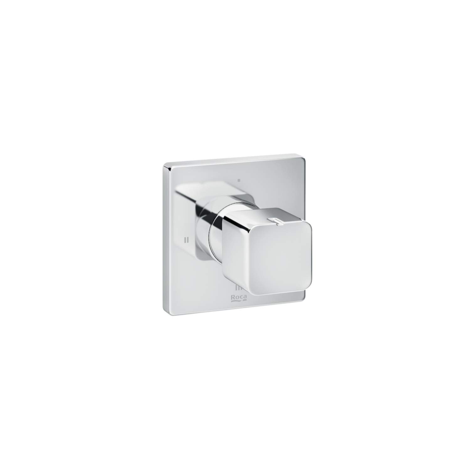Buy Square Roca, 3-Way Inverter Shower Control 6 x 8 x 8 cm, Chrome ...