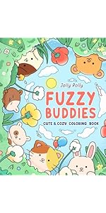 Amazon.com: My Fuzzy Friends: Cute Coloring Book for Adults and Kids ...